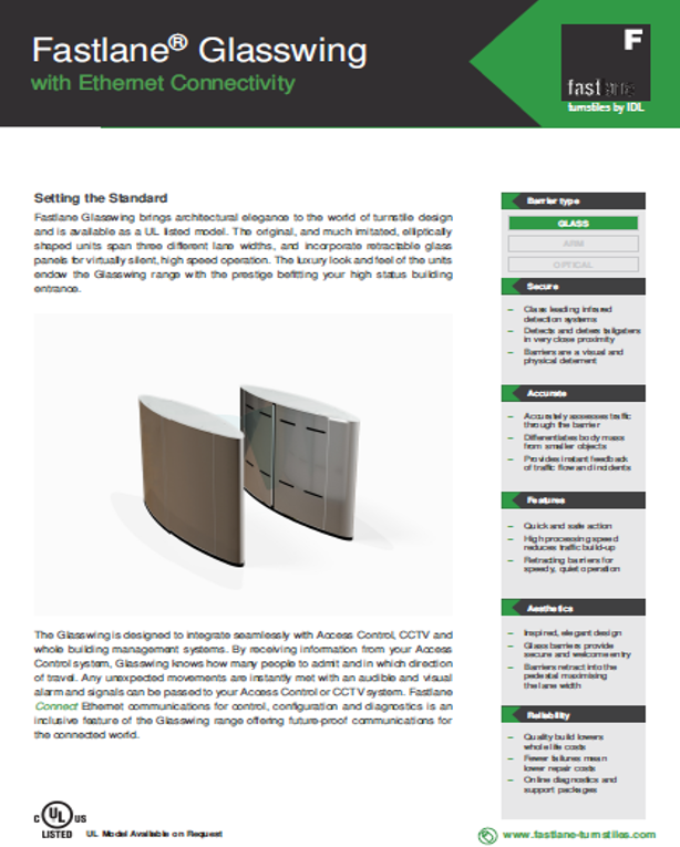 Fastlane Glasswing – Speedgate | Integrated Design Limited