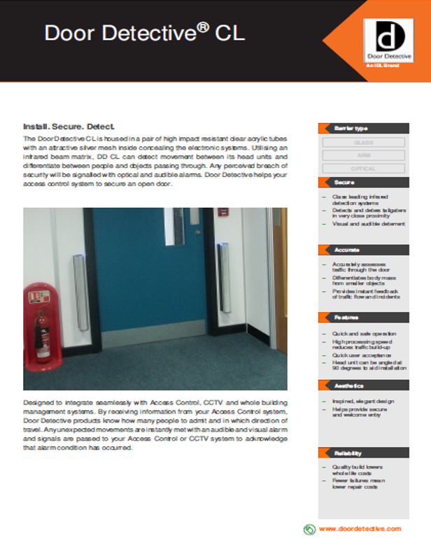 Door Detective CL - Dispositif de surveillance de porte | Fastlane